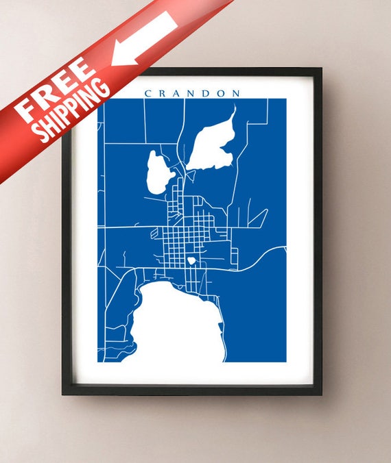 Crandon WI Map Print Wisconsin Poster | Etsy