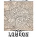 London Vintage Style Sepia Map Art Print London England - Etsy