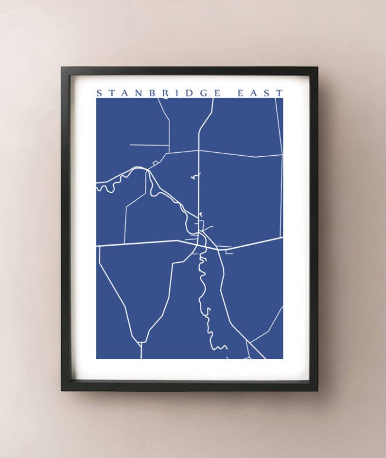 Stanbridge East, Quebec Map Print - Etsy