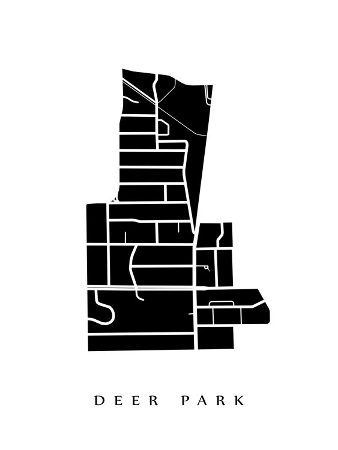 Deer Park Map - Toronto Neighbourhood Art Print - Etsy