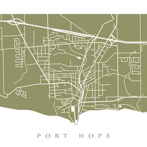 Port Hope, Northumberland, Ontario Map Print - Etsy