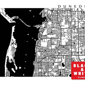Dunedin Map Print - Florida Poster - Etsy