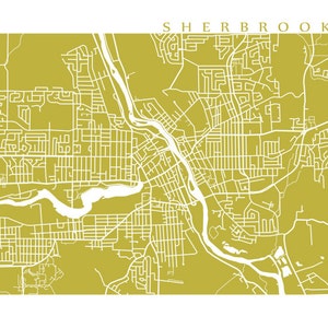 Sherbrooke Map Print - Etsy