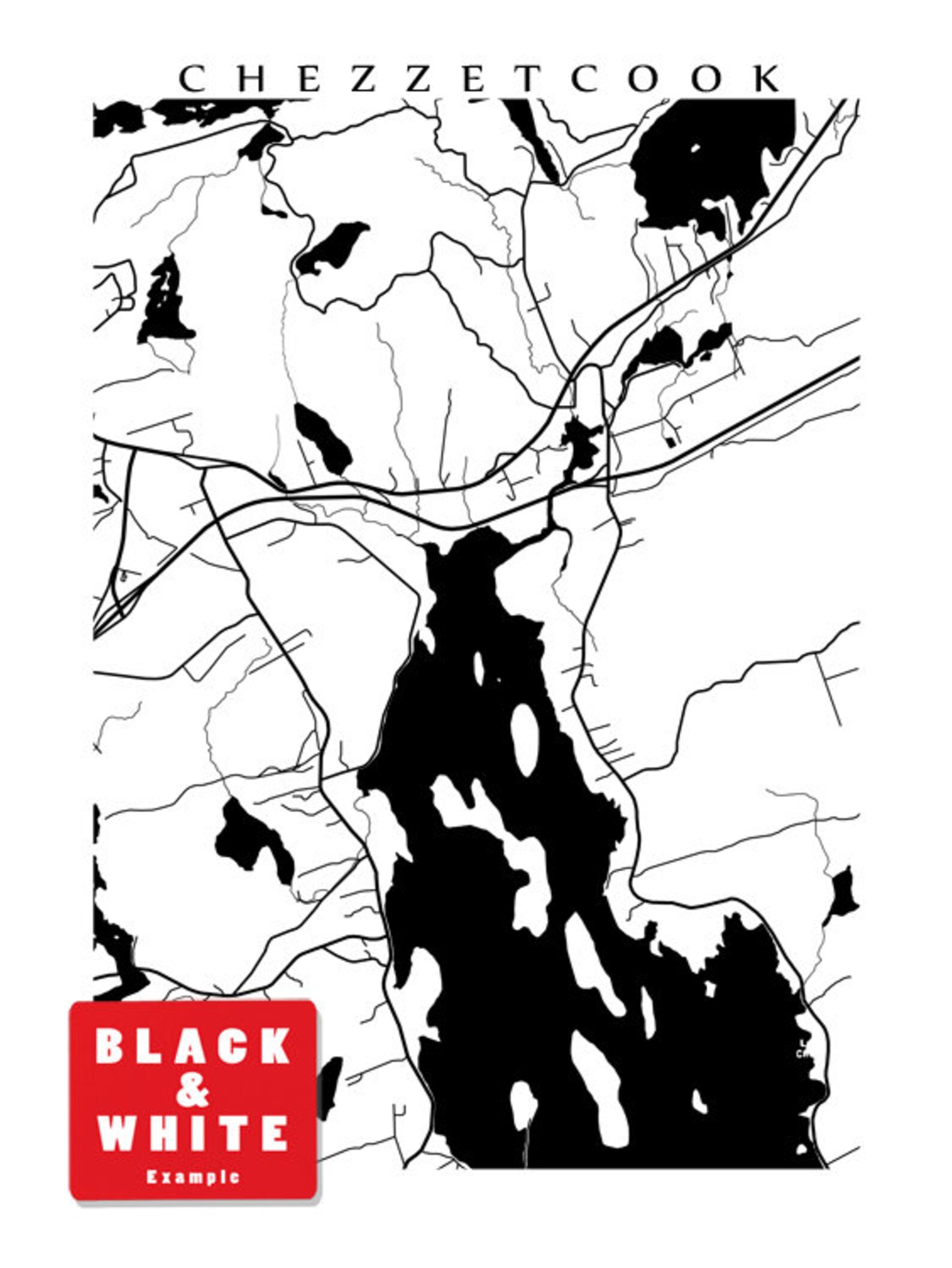 Chezzetcook Inlet Head of Chezzetcook Nova Scotia Map Print - Etsy