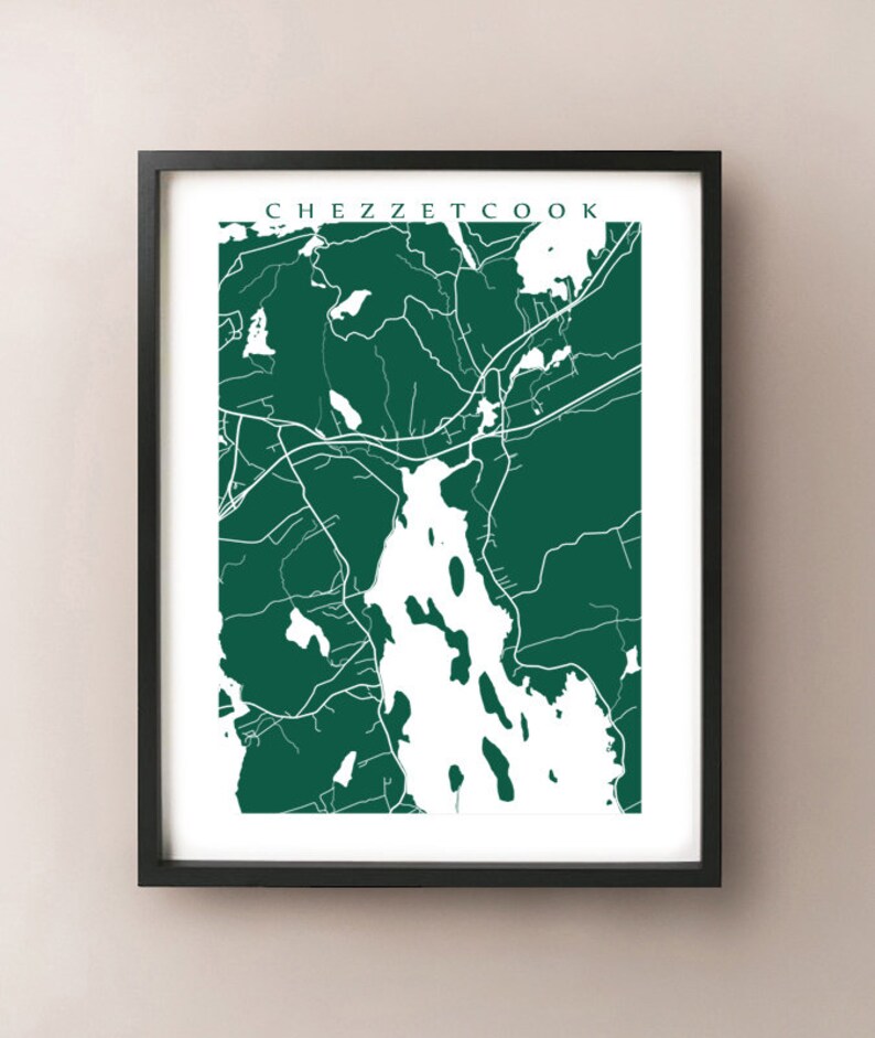 Chezzetcook Inlet, Head of Chezzetcook - Nova Scotia Map Print - Etsy