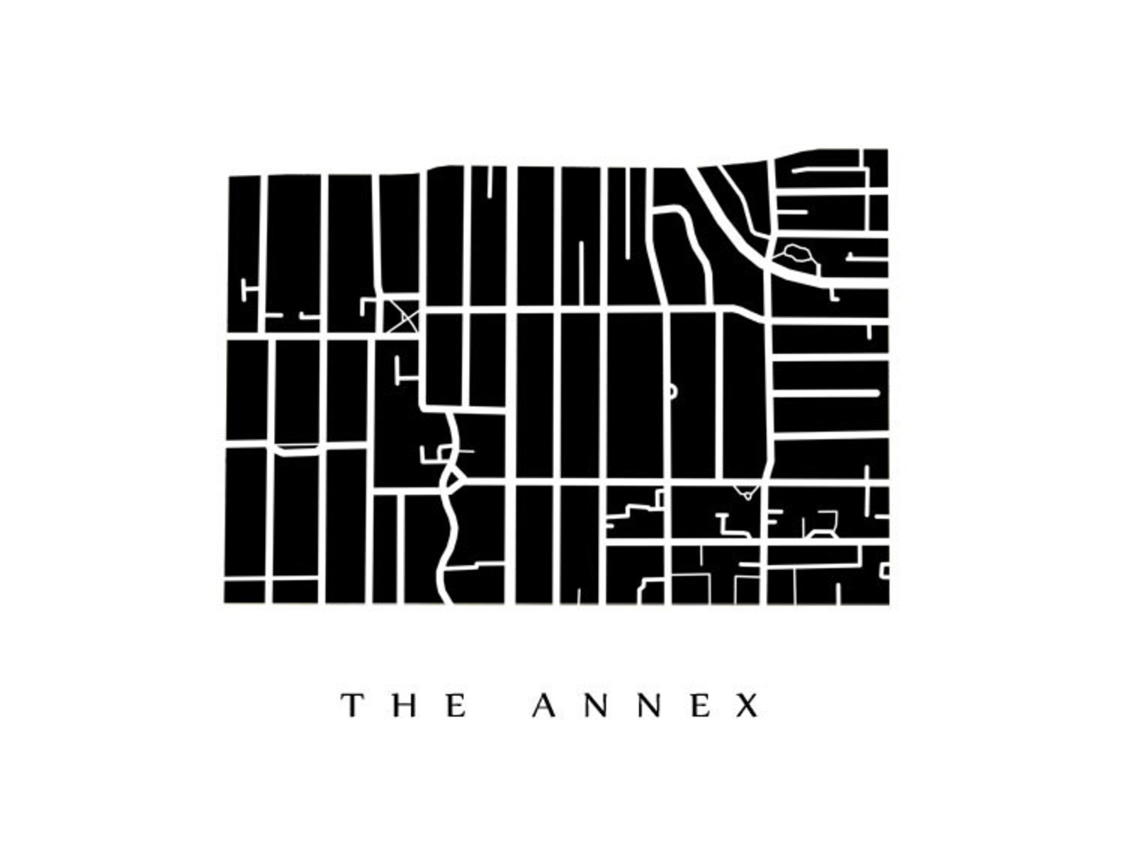 The Annex Map Toronto Neighbourhood Art Print - Etsy