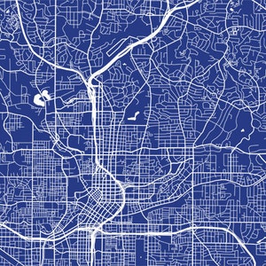 Atlanta Perimeter Map Print - Etsy