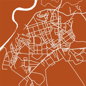 Fort Benning Map Print - Georgia Poster - Etsy