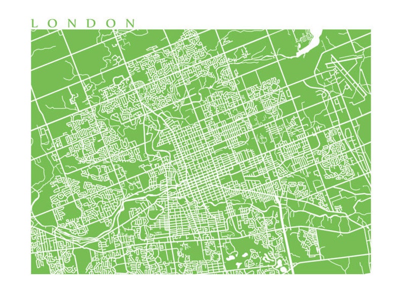 London Ontario Map | Etsy