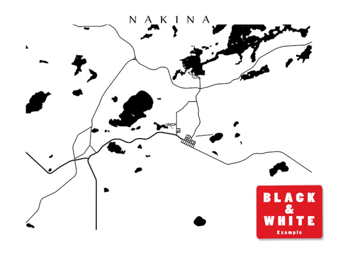 Nakina, Northern Ontario Map Print - Etsy