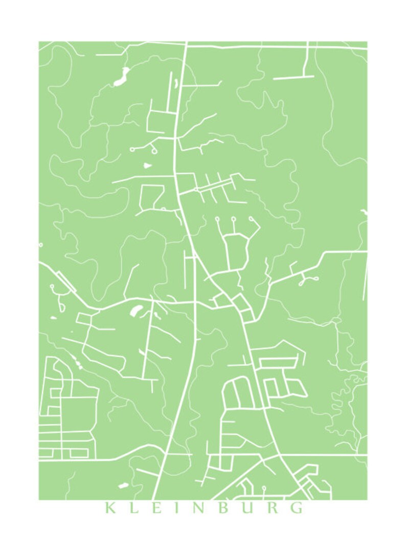 Kleinburg Map Vaughan Ontario Poster Art | Etsy