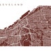 Cleveland Map Print - Etsy