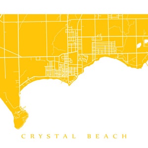 Crystal Beach, ON Map - Canada Wall Art - Fort Erie, Ontario - Niagara ...