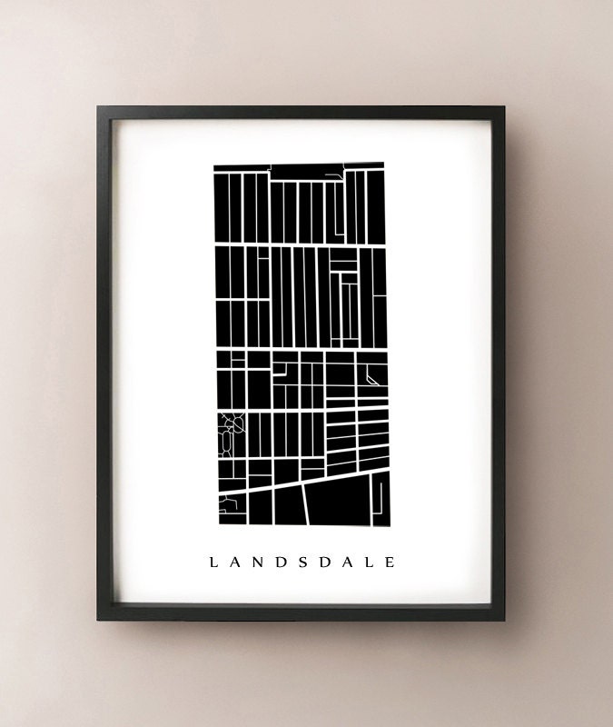 Landsdale Map Hamilton Neighbourhood Art Print - Etsy Canada