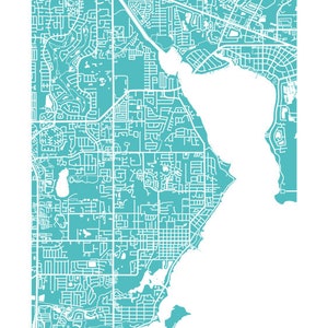Safety Harbor, FL Map Print - Pinellas County, Florida Poster - Etsy