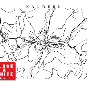 Kandern Map - Germany Poster Print - Etsy