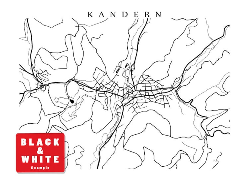 Kandern Map Germany Poster Print - Etsy