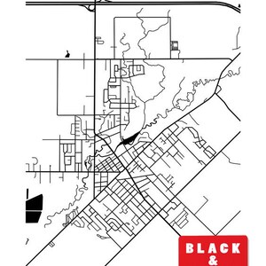 Strathroy, ON Map - Ontario Poster Art - Etsy