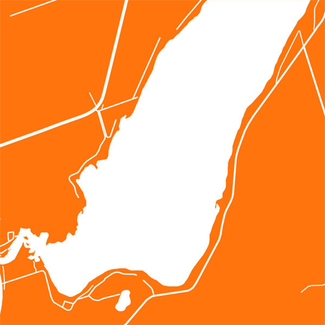 Clear Lake ON Peterborough County Ontario Map Print | Etsy