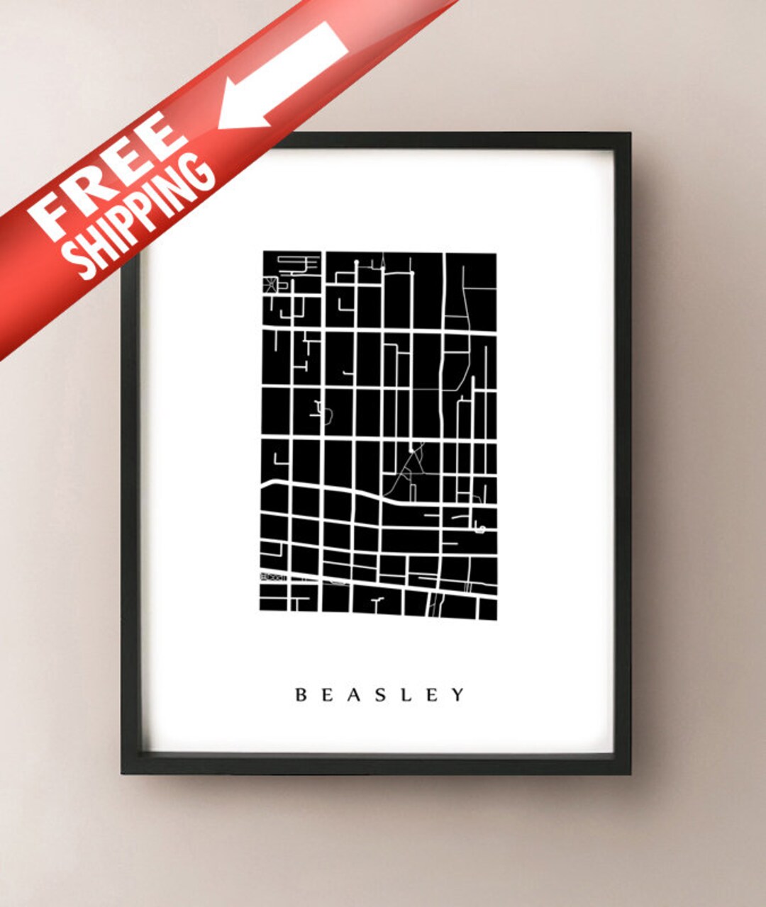 Beasley Map - Hamilton Neighbourhood Art Print - Etsy