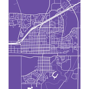 Swift Current Map Print - Saskatchewan Poster - Etsy