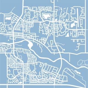 Okotoks, AB Map Print - Foothills County, Alberta - Etsy