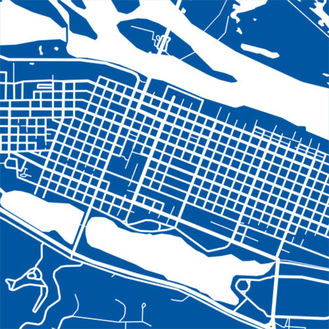 Winona MN Map Print Minnesota Poster - Etsy