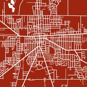 Marion, OH Map - Ohio Poster Print - Etsy