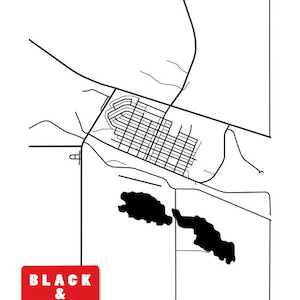 Biggar, SK Map Print - Saskatchewan Poster - Etsy