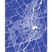 Peterborough Map - Ontario Poster Art - Etsy