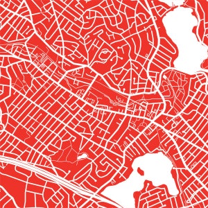 Arlington, MA Map Print - Massachusetts Poster - Etsy