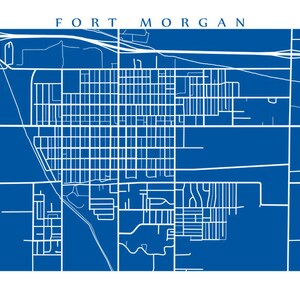 Fort Morgan Map Print - Colorado Poster - Etsy