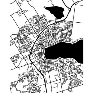Barrie Map Print - Ontario Art Poster - Etsy