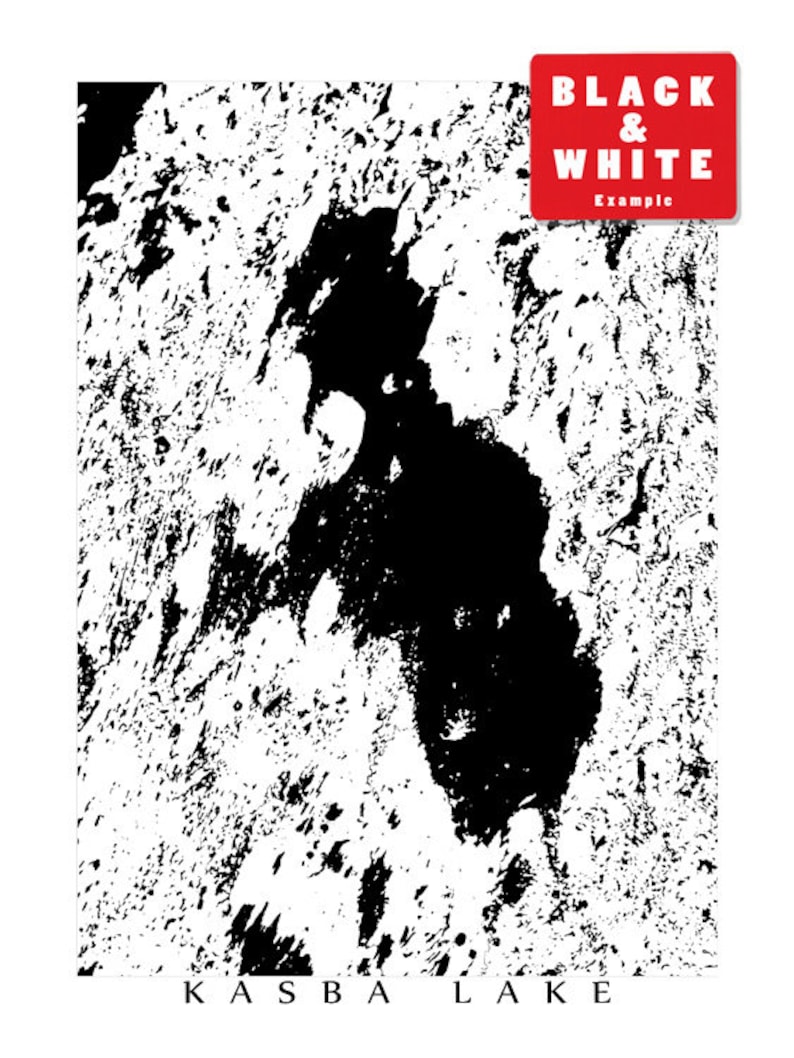 Kasba Lake Map Print Northwest Territories Nunavut Canada - Etsy