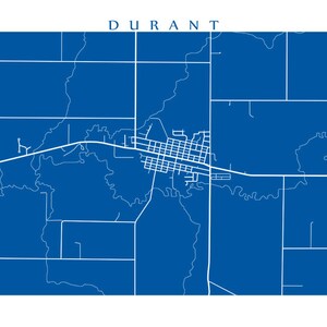 Durant, IA Map Print - Iowa Art Poster - Etsy