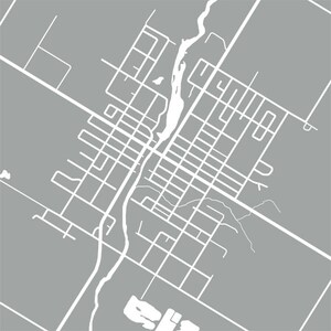 Mitchell, ON Map Print - Ontario Poster Art - Etsy