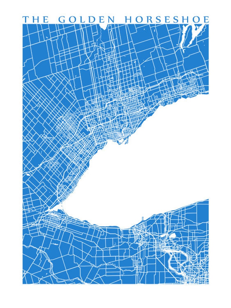 The Golden Horseshoe Greater Toronto Area Map Print - Etsy The Golden Horseshoe Greater Toronto Area Map Print - Etsy