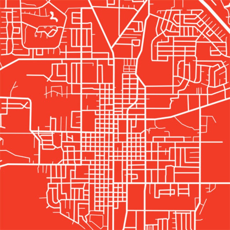 Carson City Map - Nevada Poster Print - Etsy