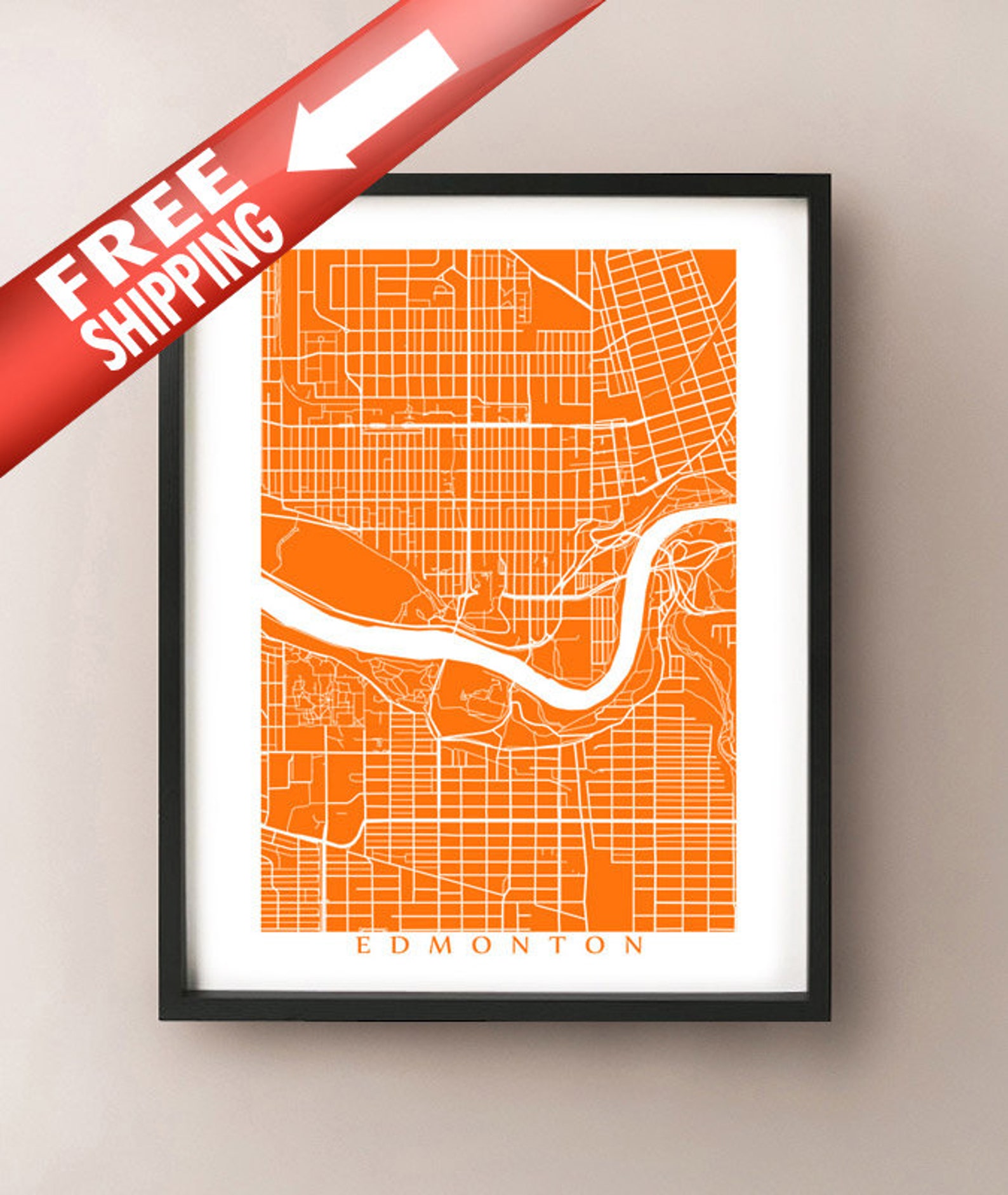 Edmonton Map Print Etsy Canada edmonton-map-print-etsy-canada