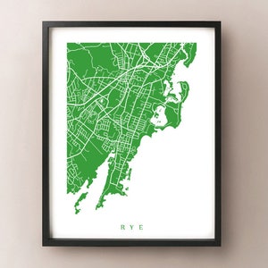Rye, NY Map Print - New York - Etsy