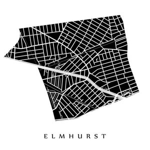 Elmhurst, Queens - New York City Neighborhood Art Print - Etsy