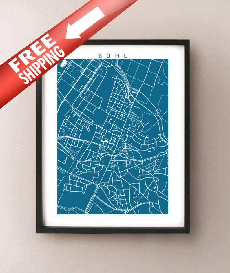 Bühl Map Print Germany Poster - Etsy Canada