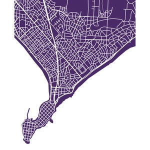 Punta Del Este Map Print - Uruguay Art - Modern Home Decor - Gift Idea ...