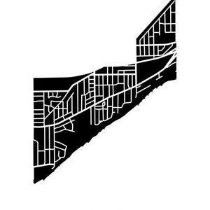 Birch Cliff Map - Toronto Neighbourhood Art Print - Etsy