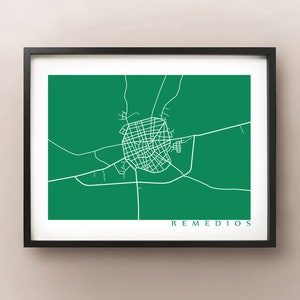 Remedios Map Print - Cuba Poster - Etsy