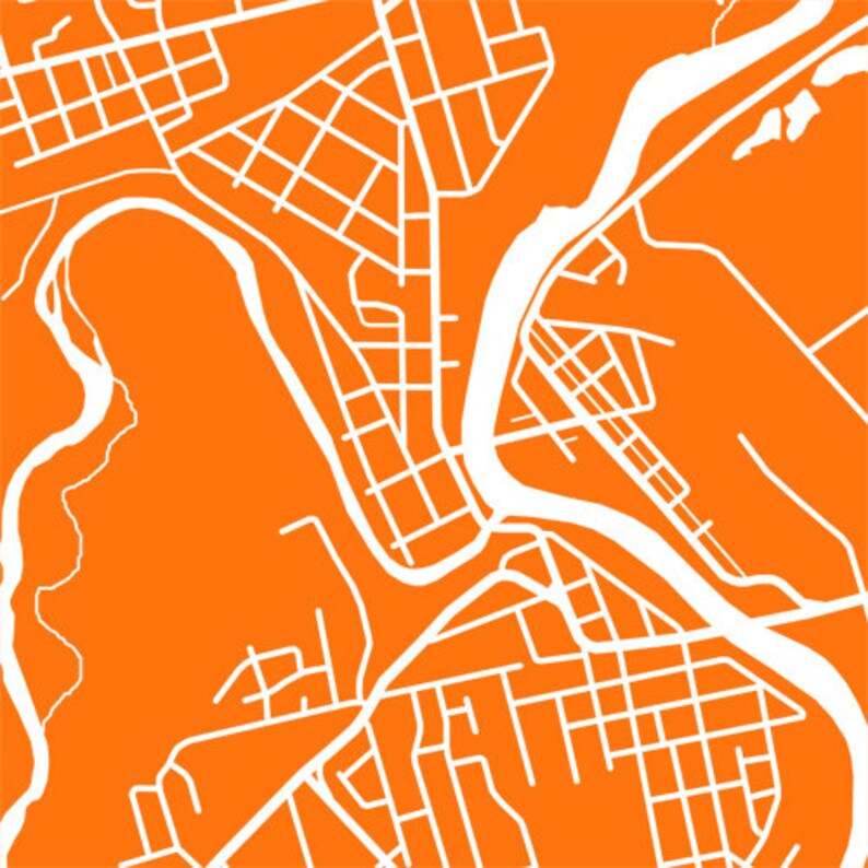 Paris Ontario Map Print Brant Map Art - Etsy UK