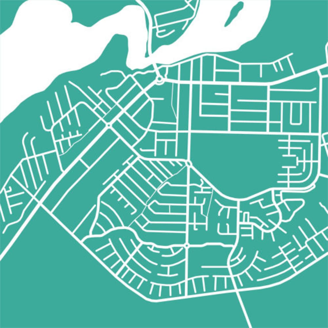 Selfoss Map Print Iceland Poster - Etsy