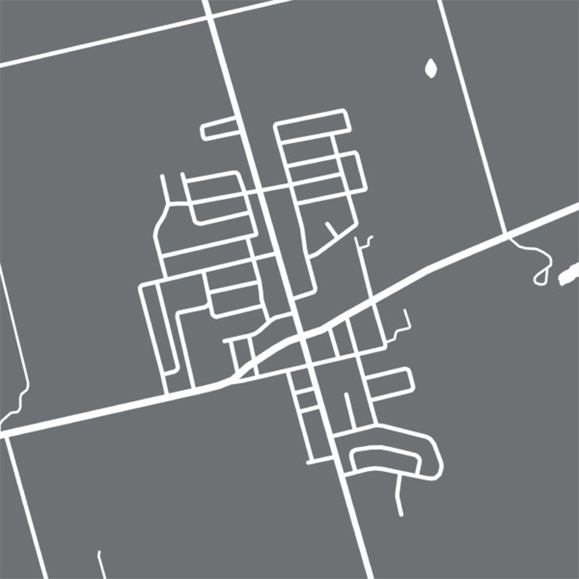 Saint George ON Map Print Ontario Poster Art | Etsy