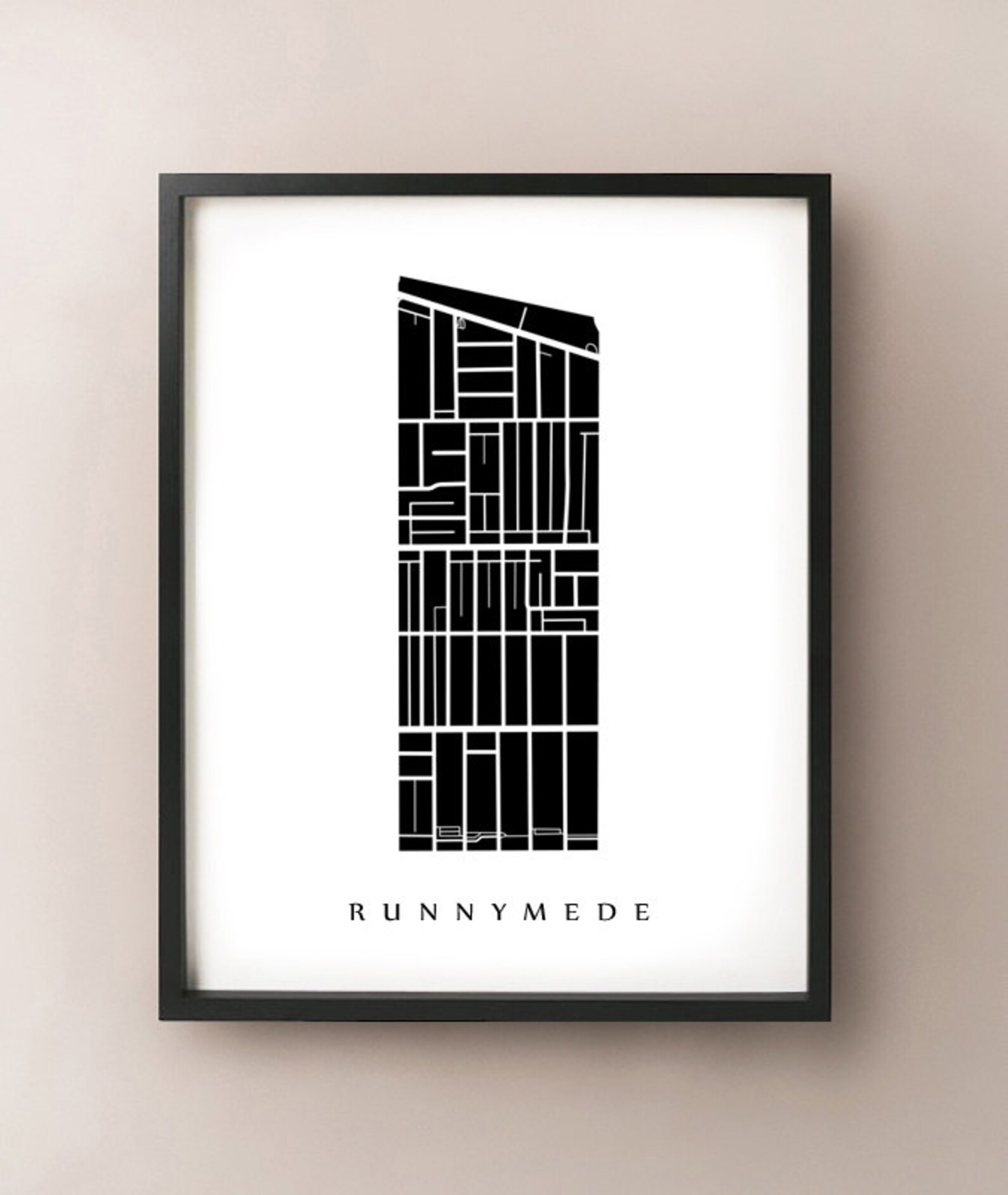 Runnymede Map Toronto Neighbourhood Art Print | Etsy