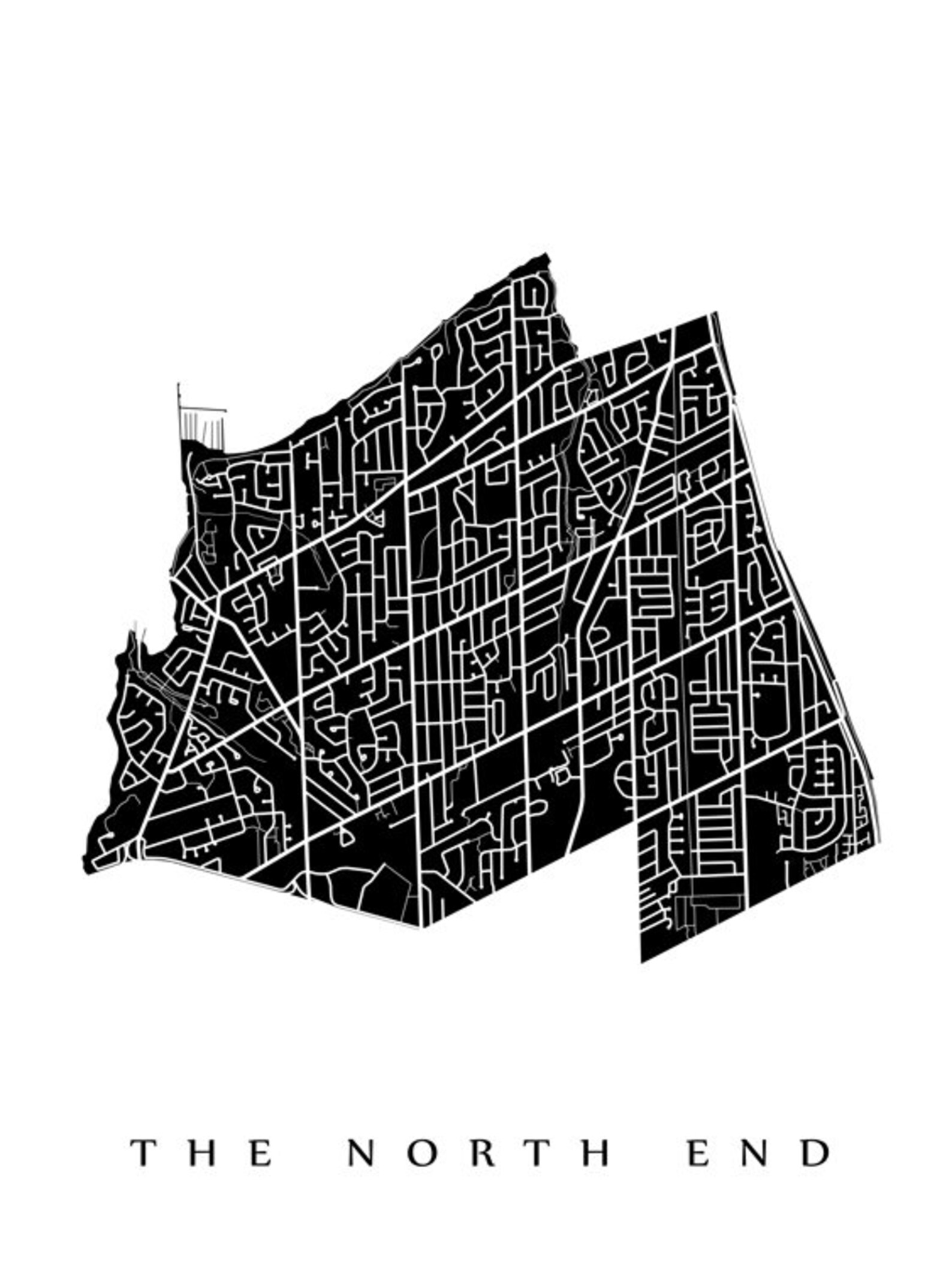 The North End Map St. Catharines ON Neighbourhood Art Print - Etsy